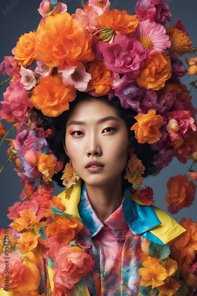 Ethereal Couture Vibrant Diverse Asian Models Wearing Sustainable ...