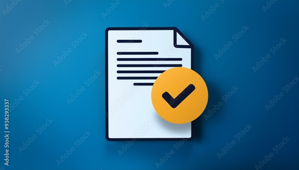 Create a digital icon with a stroke, featuring a paper symbol for ...