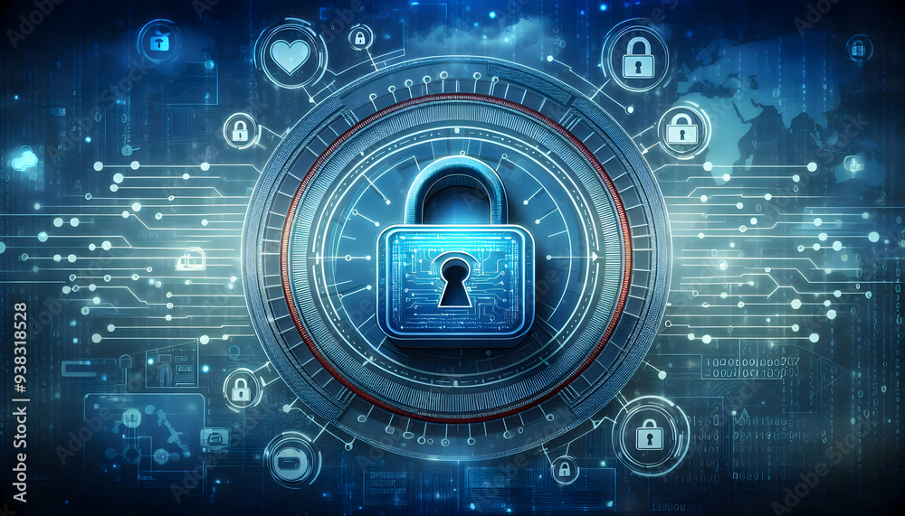 2D vector as Data encryption icon with a padlock concept as Vector ...