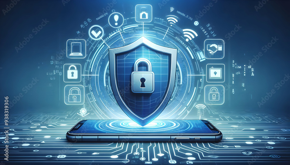 2D vector as Two factor authentication icon with a shield and ...