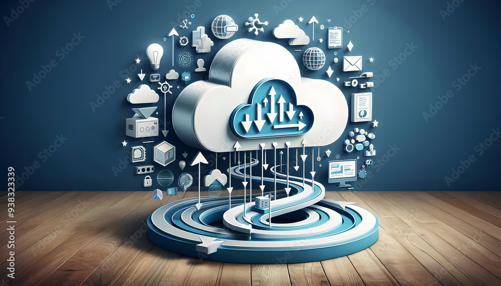 Photo realistic as Cloud computing scalability and flexibility with ... Photo realistic as Cloud computing scalability and flexibility with ...