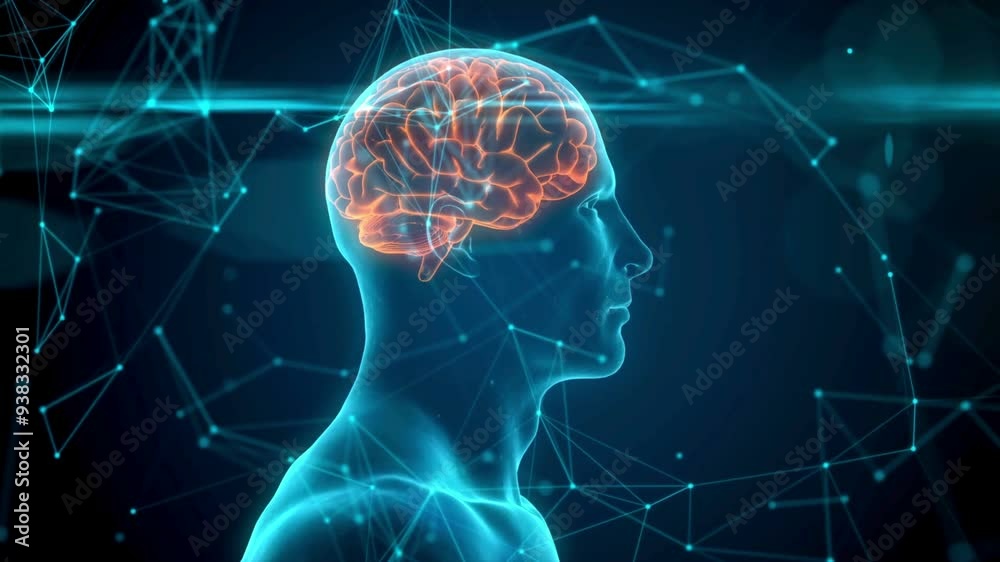 Neuron links 3d animation, Anatomy of the neuron 3d, Human brain nerve ...