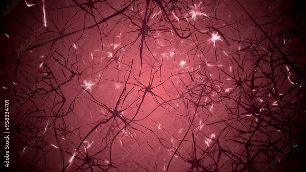 Neuron links 3d animation, Anatomy of the neuron 3d, Human brain nerve ...