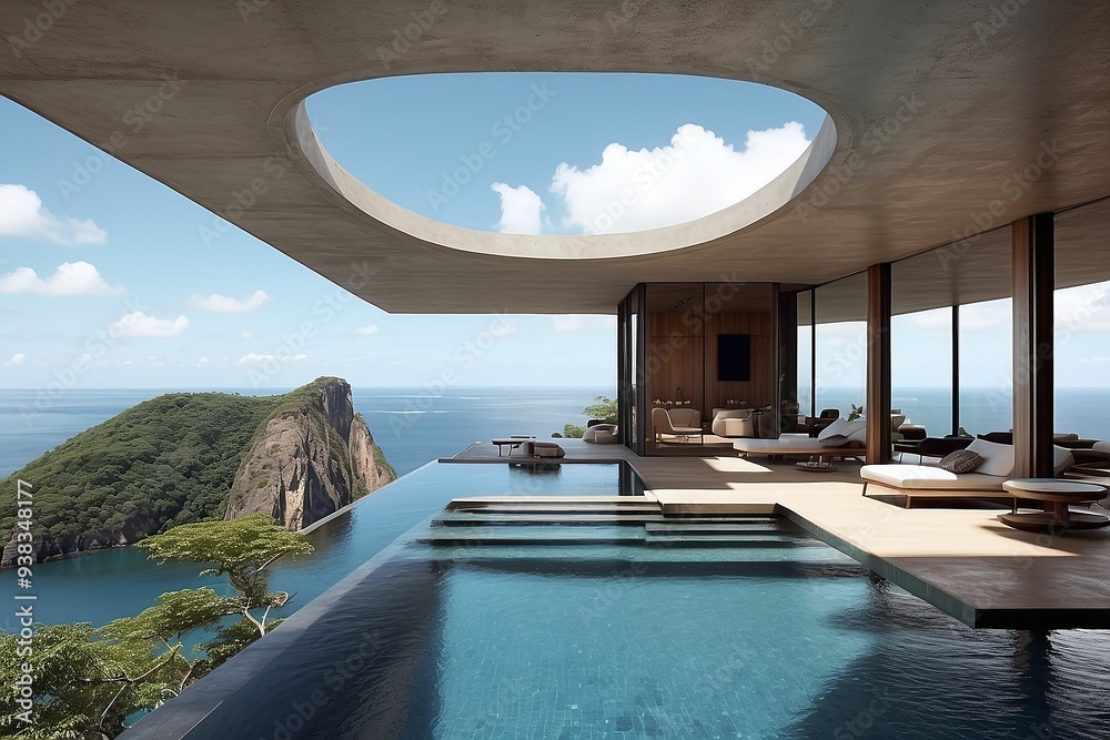 Luxurious beachfront residence featuring a private rooftop infinity ...