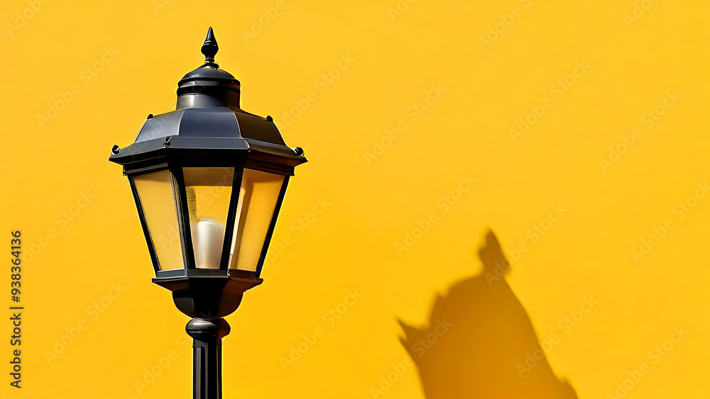 Outdoor urban Vintage street light posts set ,electric street lamp ...