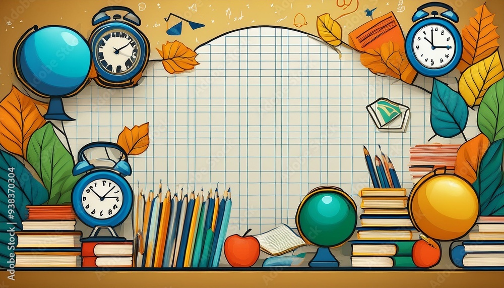 Education-themed graphic featuring a message for students returning to ...