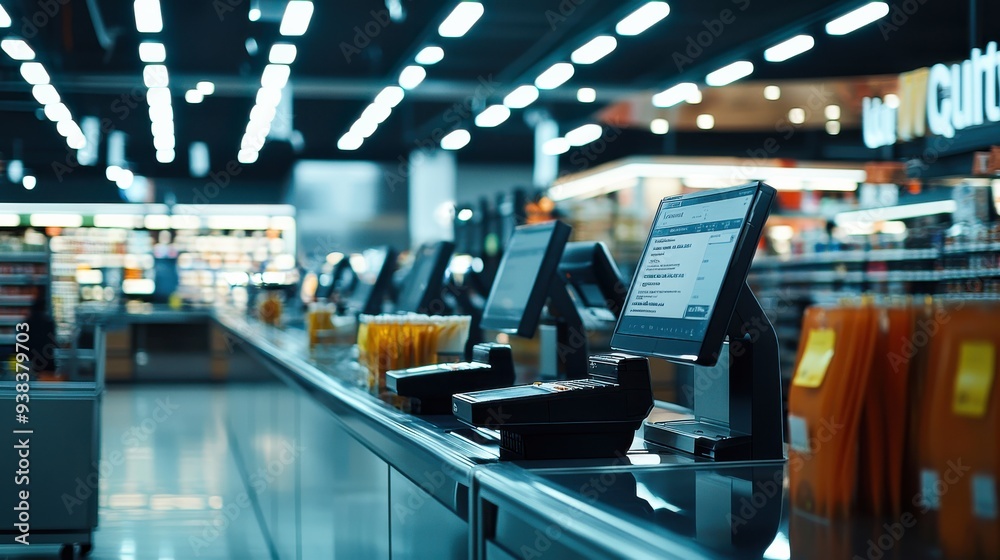 An automated checkout system where AI manages scanning, payment, and ...