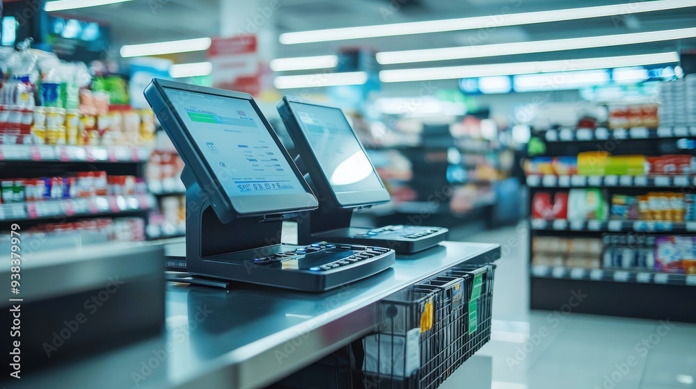 An automated checkout system where AI manages scanning, payment, and ...