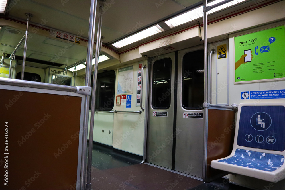 Los Angeles, California – July 16, 2024: inside view of Los Angeles ...