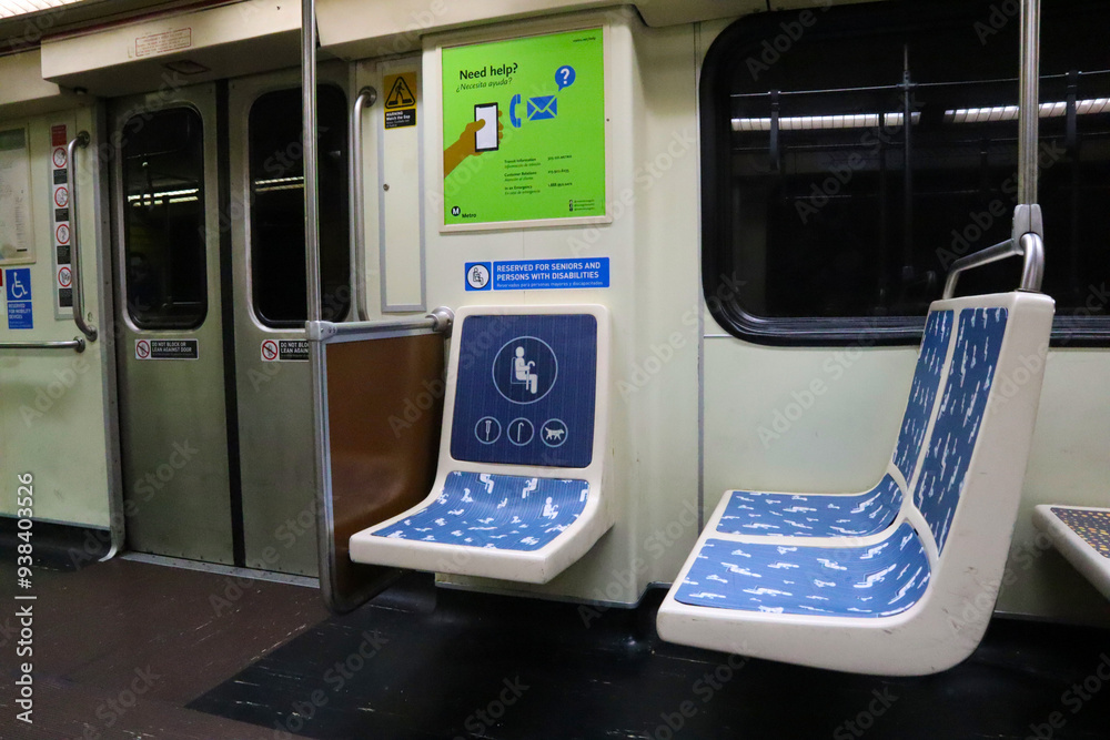Los Angeles, California – July 16, 2024: inside view of Los Angeles ...