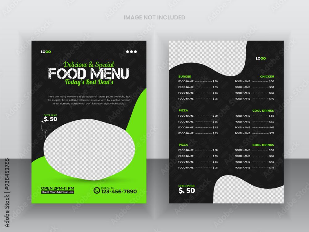 Spicy Delicious Restaurant Food Menu Design appetizer Template healthy ...