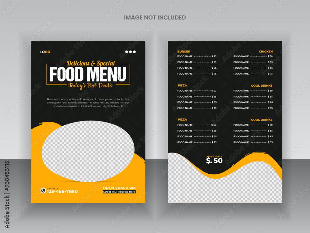 Spicy Delicious Restaurant Food Menu Design appetizer Template healthy ...