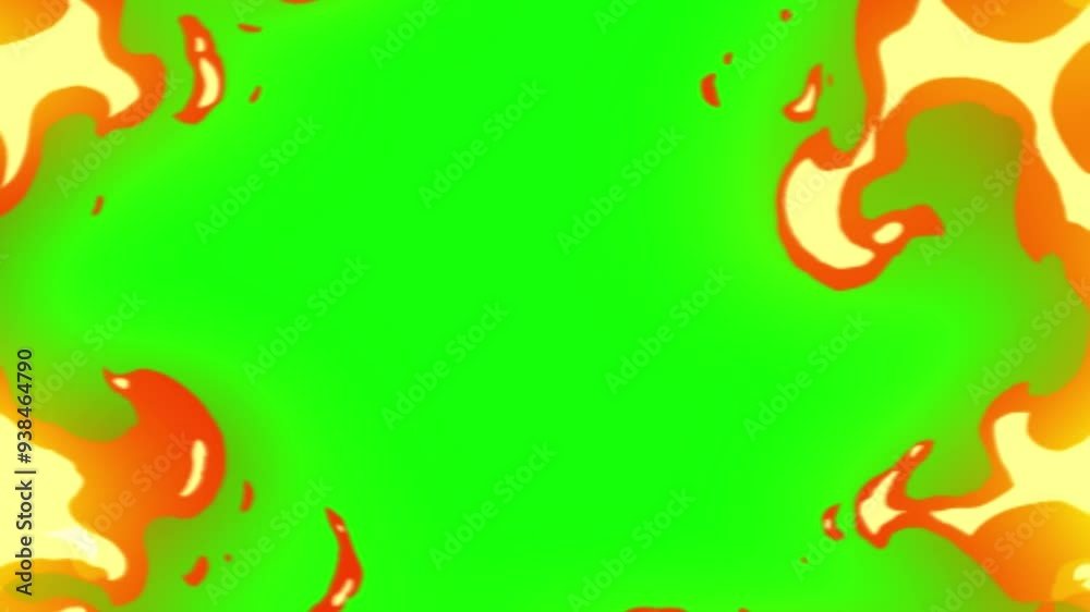 Green Screen pop up animation motion graphic with chroma key clip ...