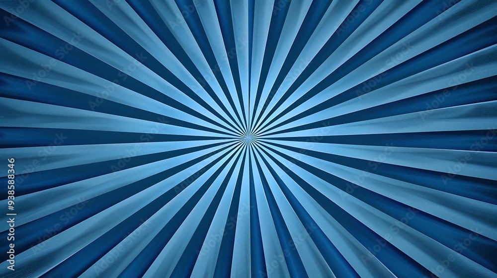 A dynamic blue radial pattern creating a sense of depth and movement ...