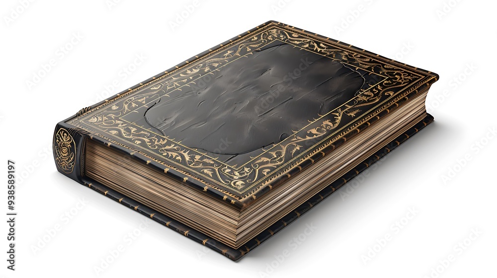 Biography book cover template with classic portrait and elegant fonts ...