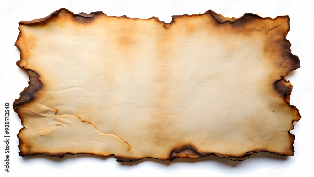 old paper with burnt edges, Aged paper with fire-damaged edges, ideal ...