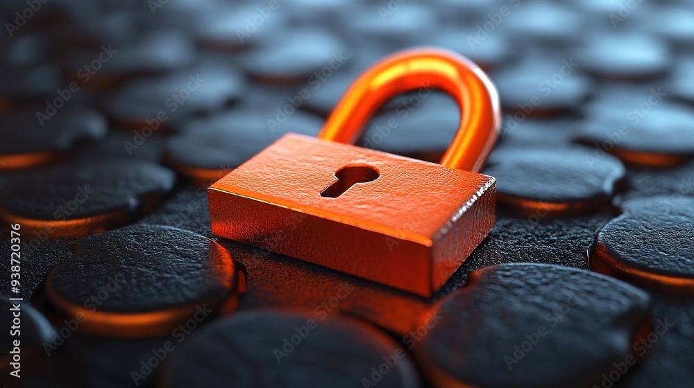 Orange Safety Icon. A Bold and Visible Safety Symbol in Bright Orange ...