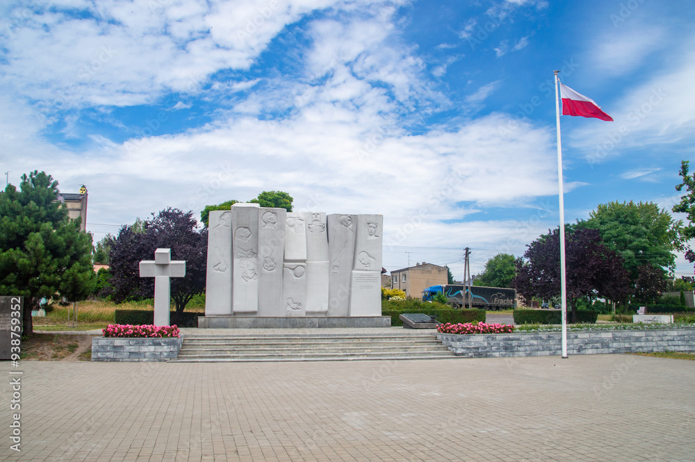Zgierz, Poland - July 6, 2024: Monument to the One Hundred Executed (Pomnik Stu Straconych ...