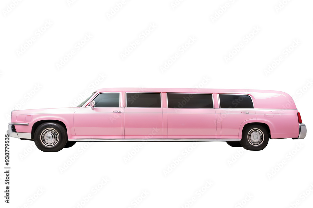 Luxurious black limousine with transparent background in high ...