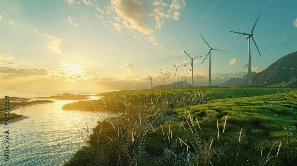 Energy sustainability involves using renewable sources like solar, wind ...