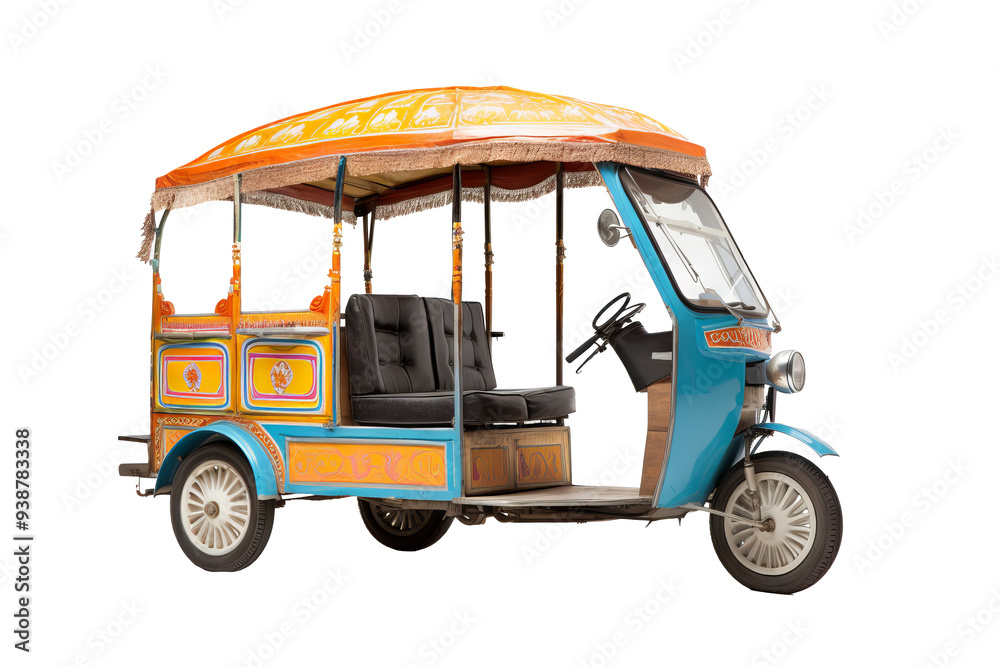 Auto rickshaw isolated PNG with transparent background for versatile ...