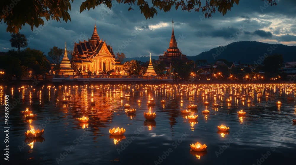 Thailand's Loi Krathong Festival: Krathongs made from natural materials ...