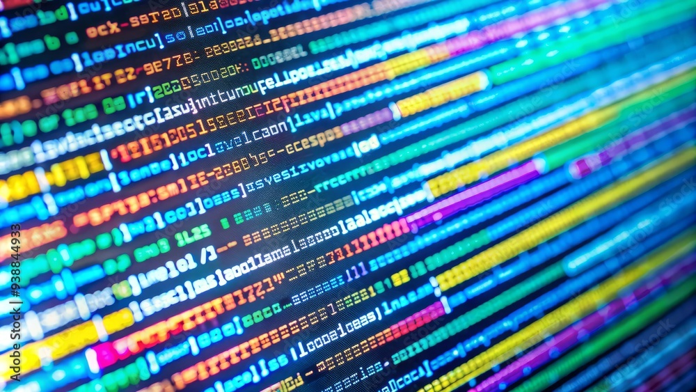 A Close Up Of A Computer Screen Displaying Lines Of Html And Css Code With Colorful Syntax