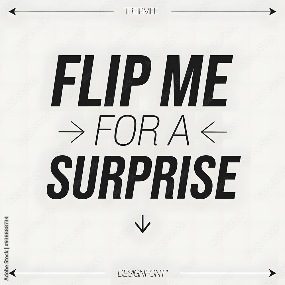 Flip Me for a Surprise – Clean and Simple Layout T-Shirt Design ...