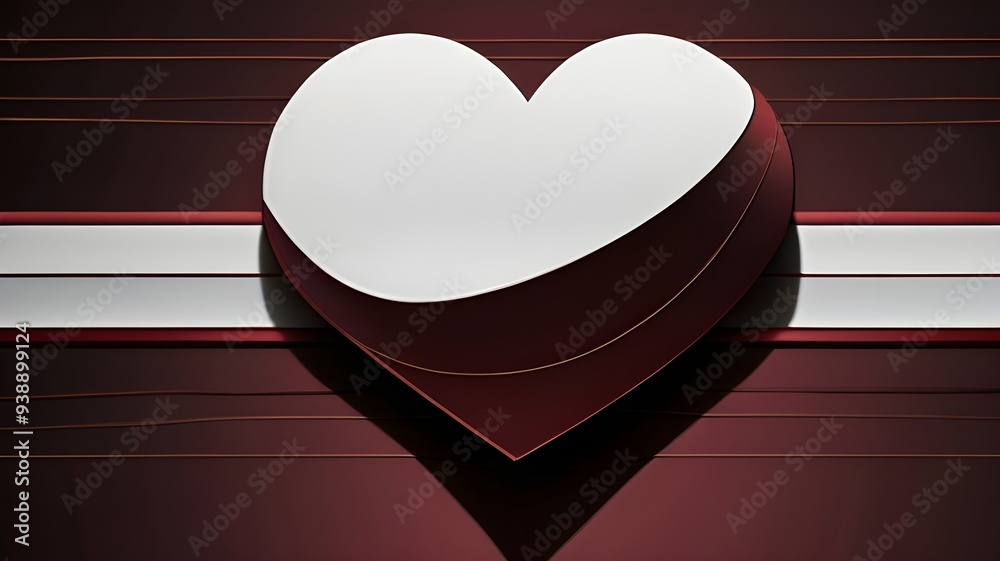 A simple, yet elegant, maroon rectangle with rounded corners, adorned ...