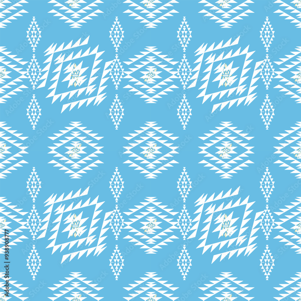 Geometric pattern Native American fabric patterns, colorful, used for decoration or all types of ...