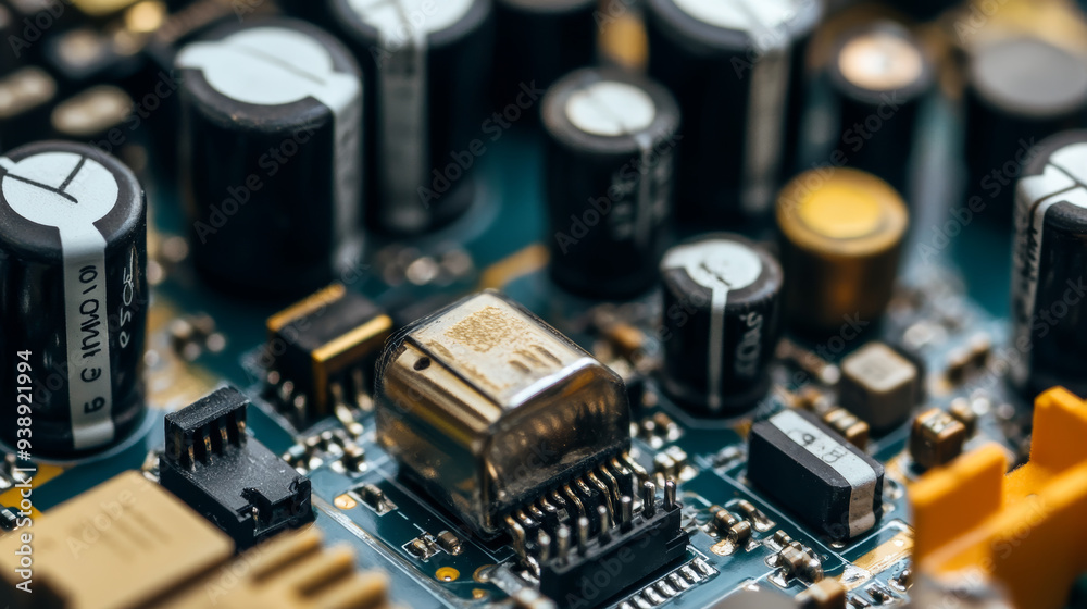 Repairing the electrical components of a computer. Stock Illustration ...