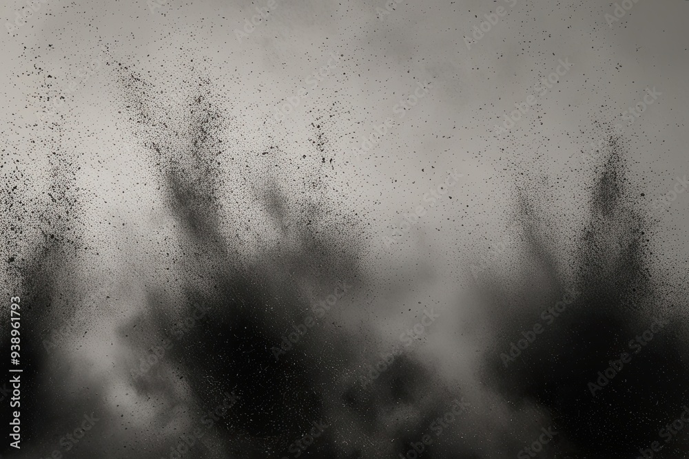 Dusty Background with Particle-Infused Gradient in Monochrome Texture ...