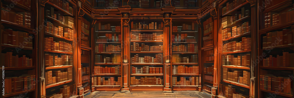 Hidden Library of the Enigmatic: A concealed bookcase reveals a secret ...