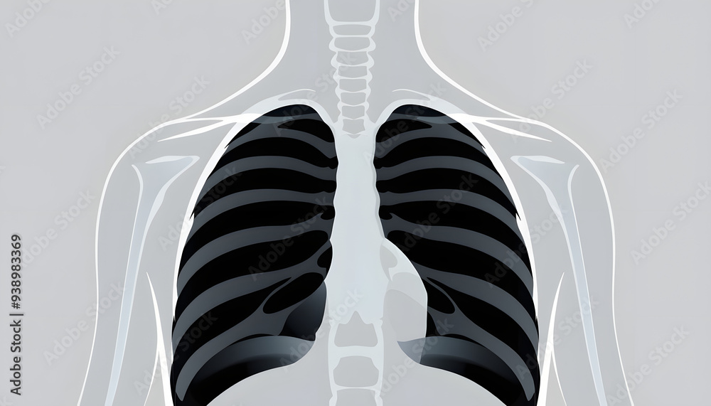 Chest x-ray vector icon. filled flat sign for mobile concept and web ...