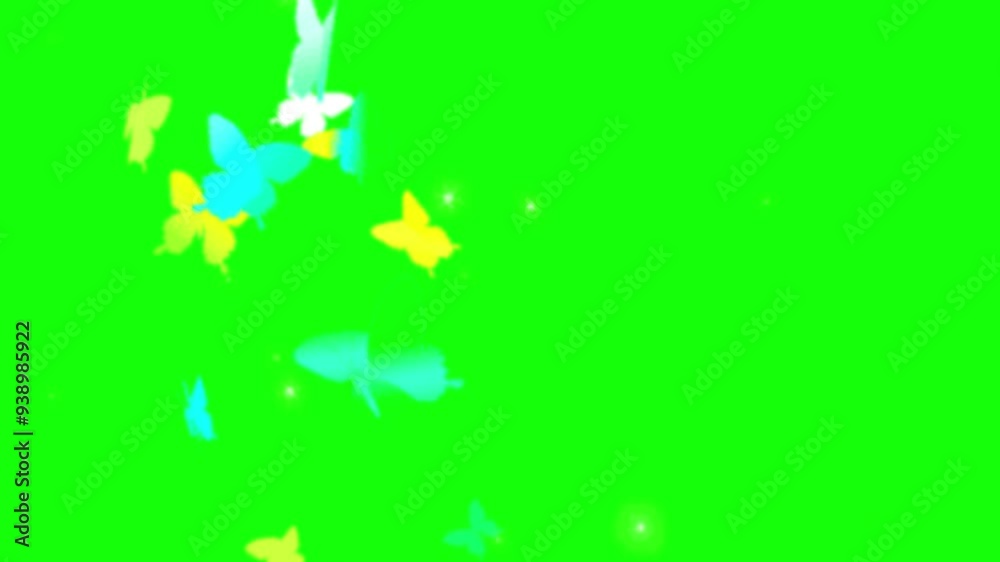 Green Screen pop up animation motion graphic with chroma key clip ...