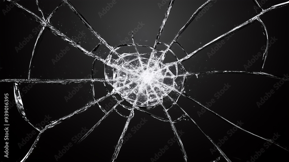 Broken Window Glass Texture | Realistic Cracks and Bullet Holes for ...