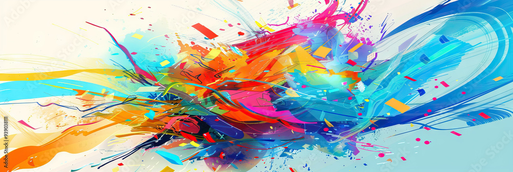 Dynamic Digital Doodles: A series of colorful, spontaneous drawings on ...