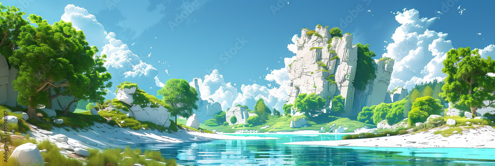 Fantasy World Building: A detailed digital drawing of a fantasy ...