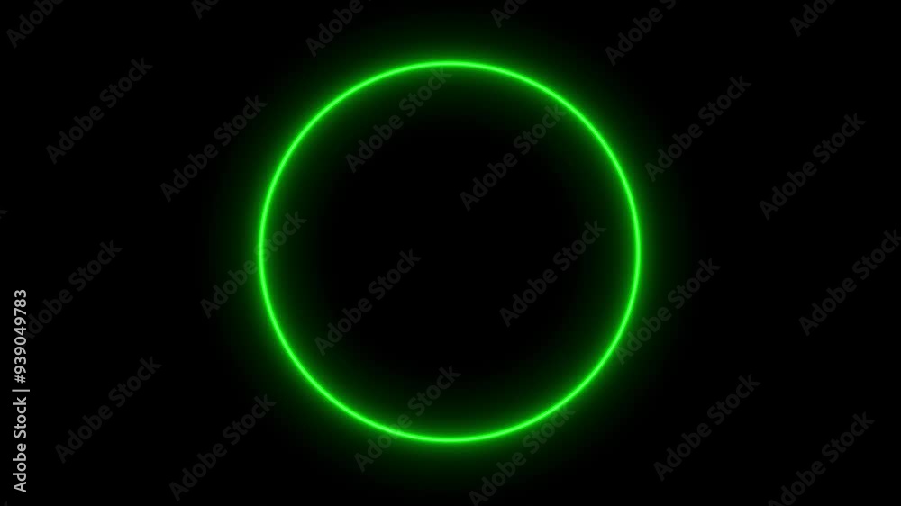 Neon lights motion loops circle circular motion draws and beautiful ...