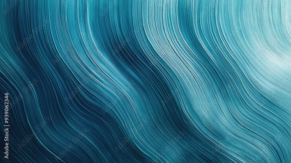 Cyan and sea blue gradient with wavy lines and an ombre effect ...