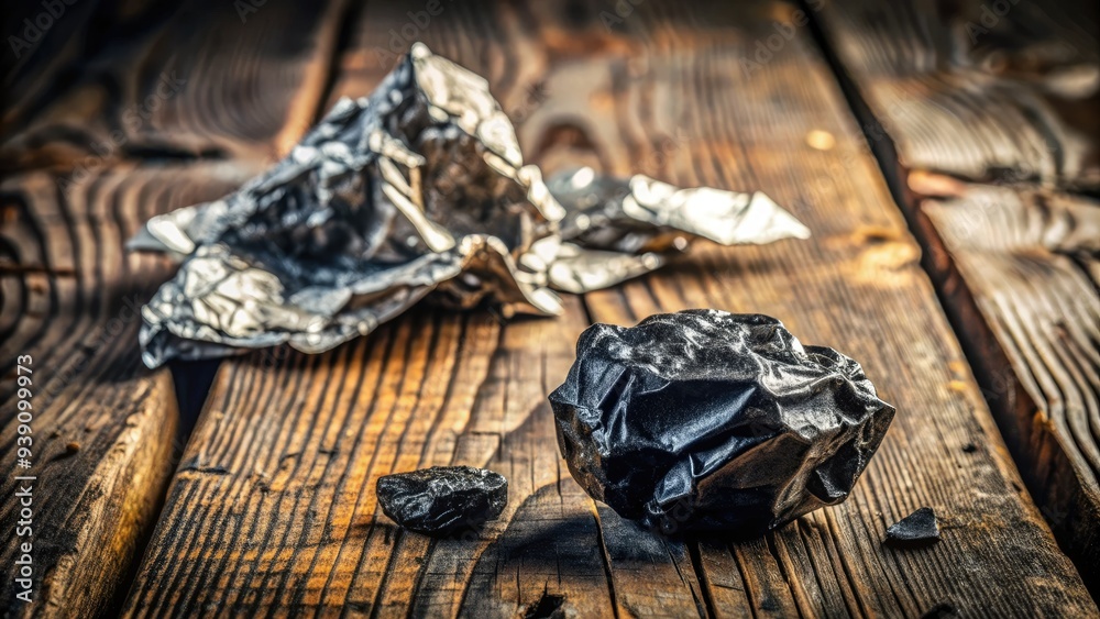 Dark, sticky, and treacherous, a lump of black tar heroin sits on a ...
