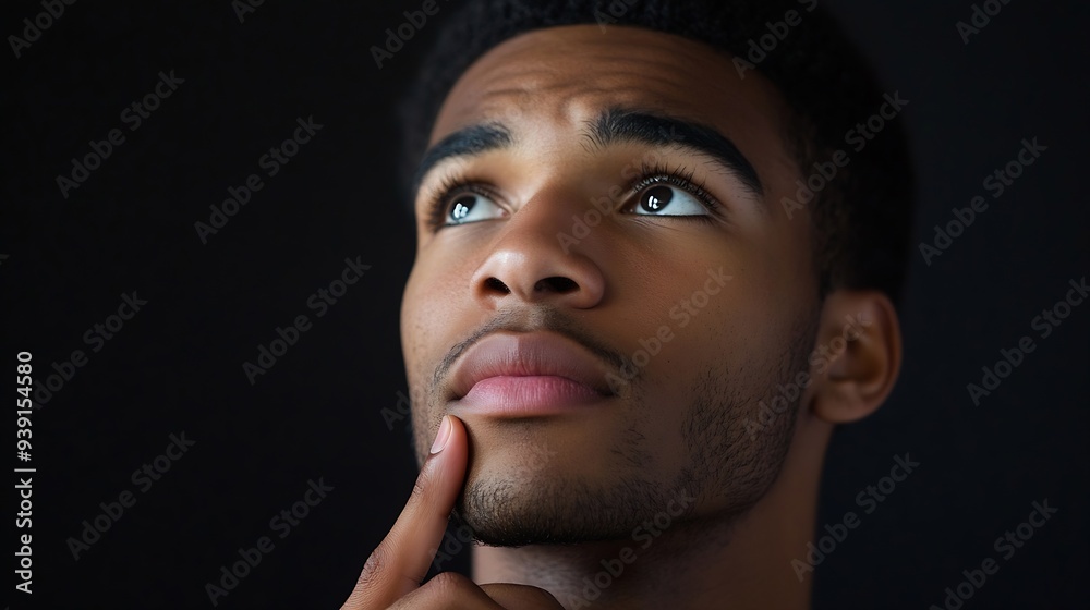 Human face expressions emotions and feelings Handsome young African ...