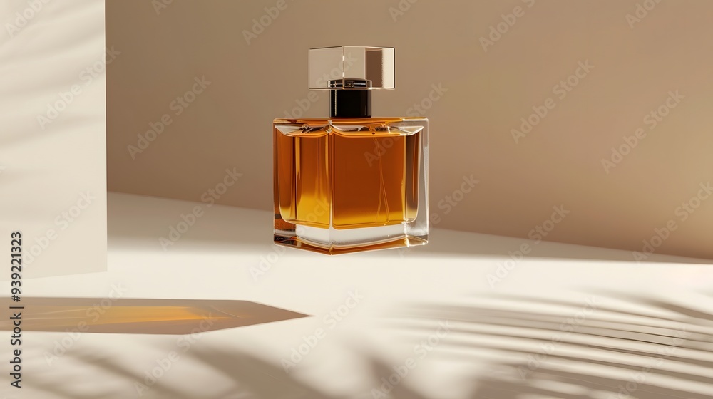 Floating Label: A floating product label and shadow, indicating an ... Floating Label: A floating product label and shadow, indicating an ...