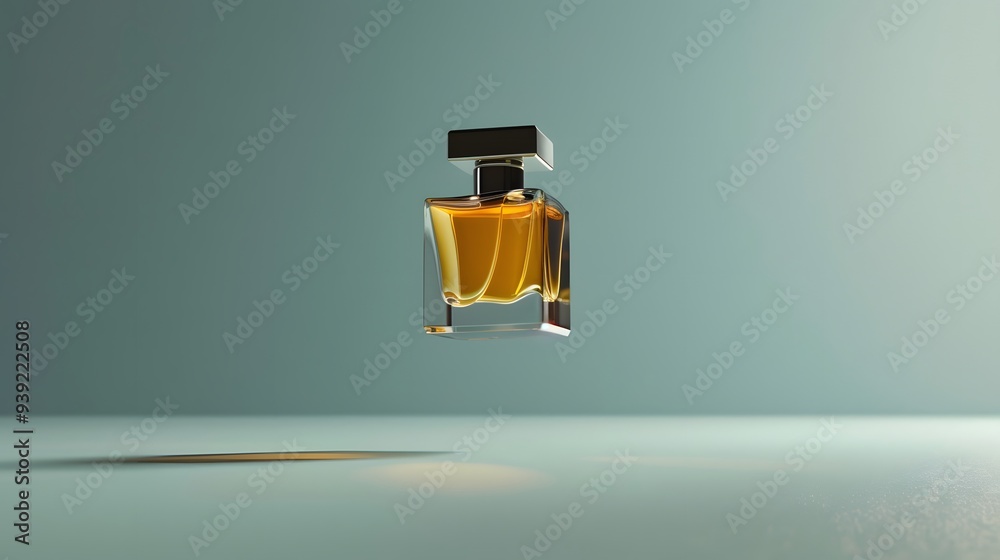 Floating Label: A floating product label and shadow, indicating an ... Floating Label: A floating product label and shadow, indicating an ...