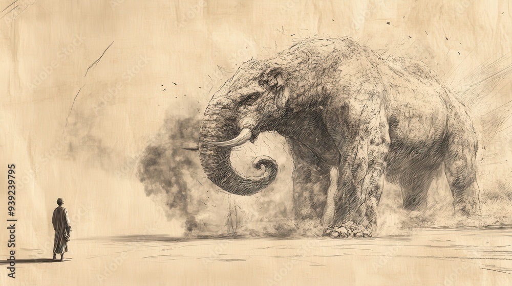 Illustration of The Lord Continuing His Speech - Job in Awe as God ...