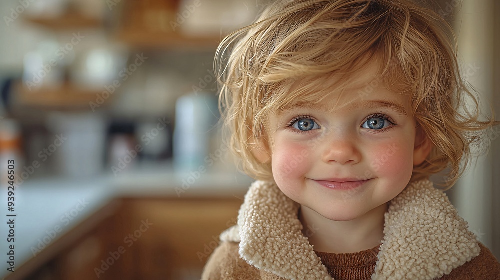 A public health campaign ad featuring an image of a child with RSV and ...