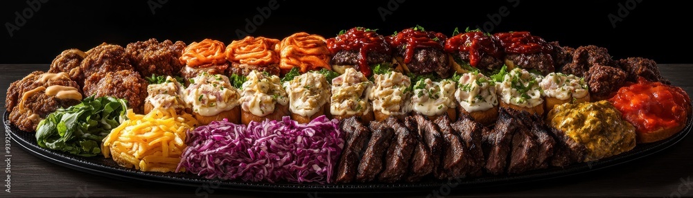 Ultimate Party Platter Indulgent Burgers Classic Junk Food Sides ...