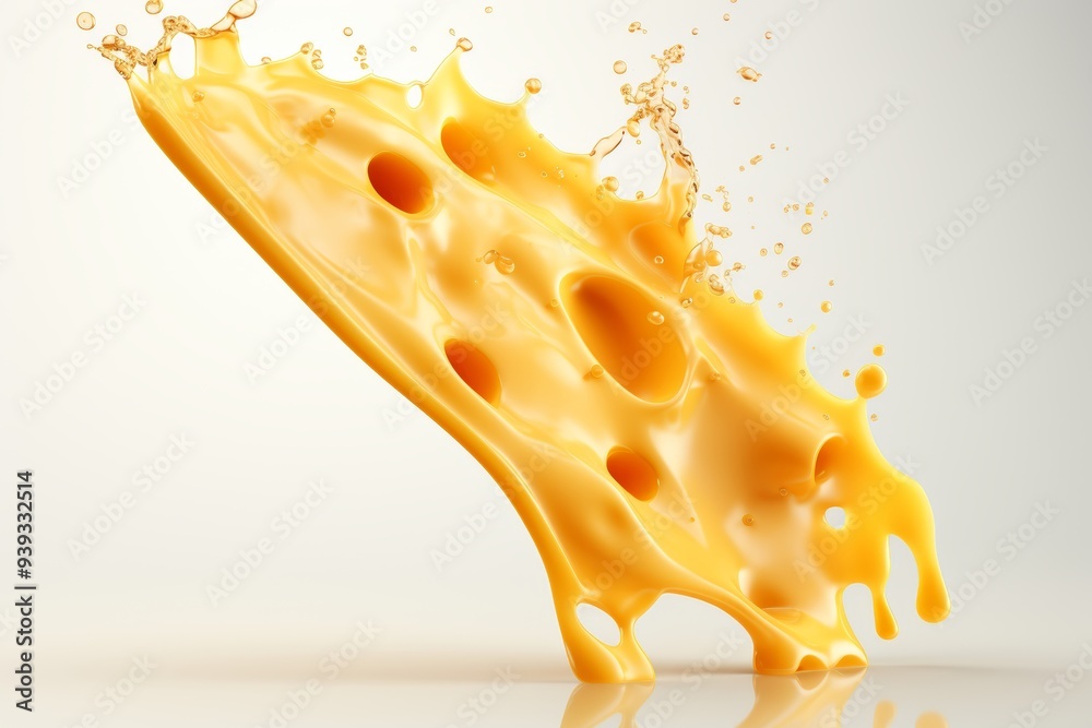 Isolated single slice of cheddar cheese on transparent background for ...