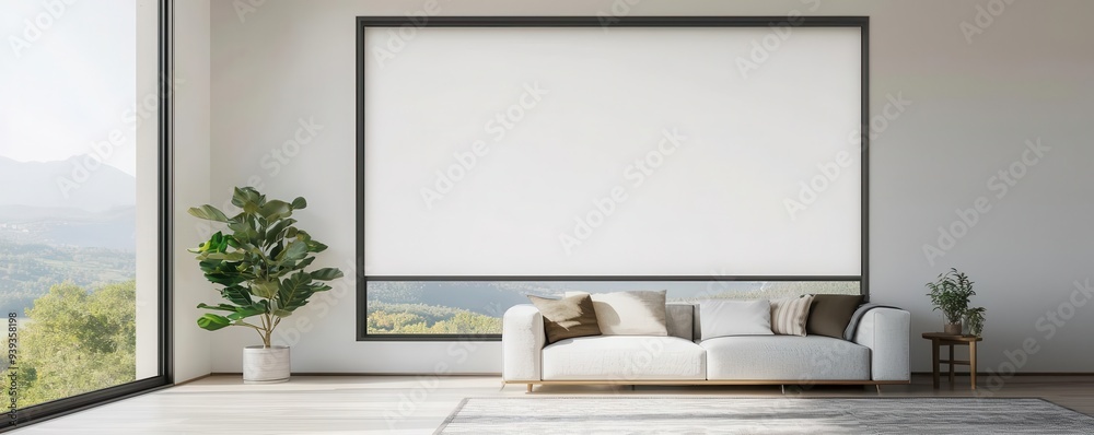 Smart window with dynamic tinting controlled by AI, adjusting light ...