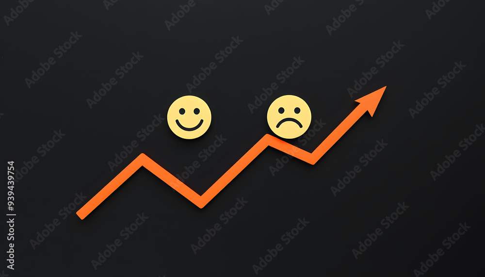 Customer satisfaction survey concept. Statistics, analytics. Growth ...